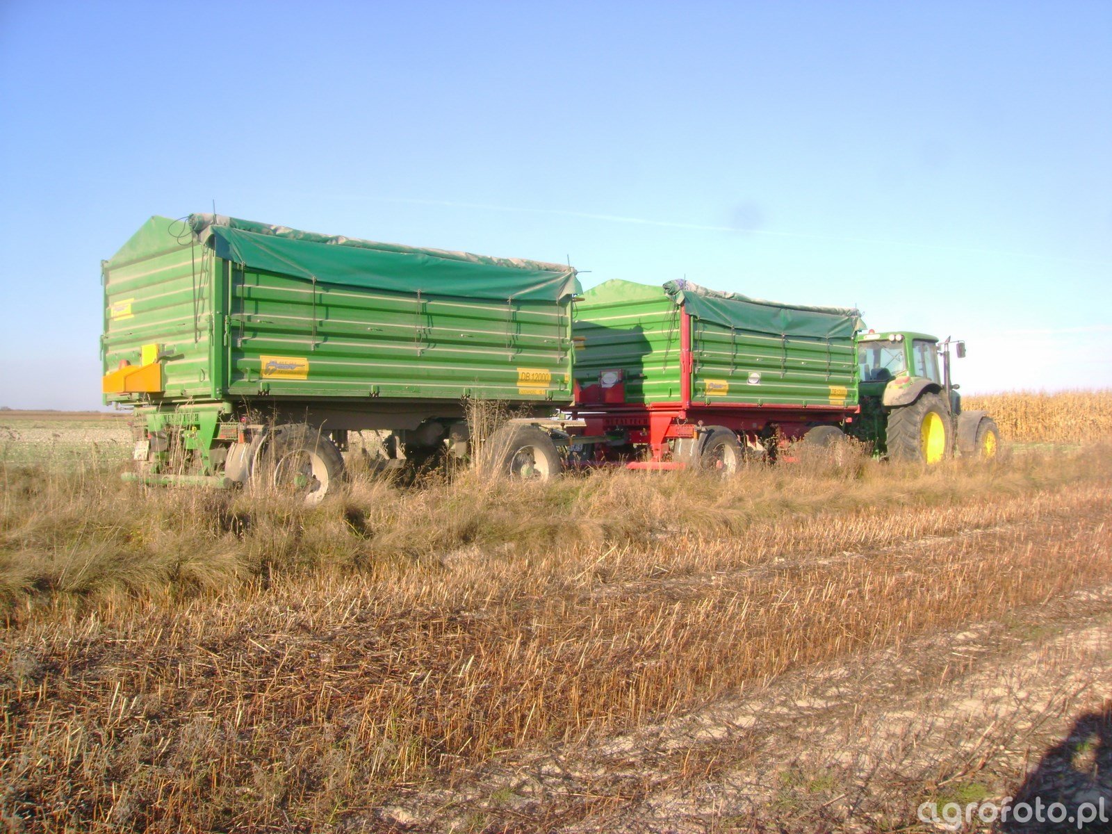 2x Metaltech Db1200 John Deere 6830 Premium Zdj cie Przyczepy