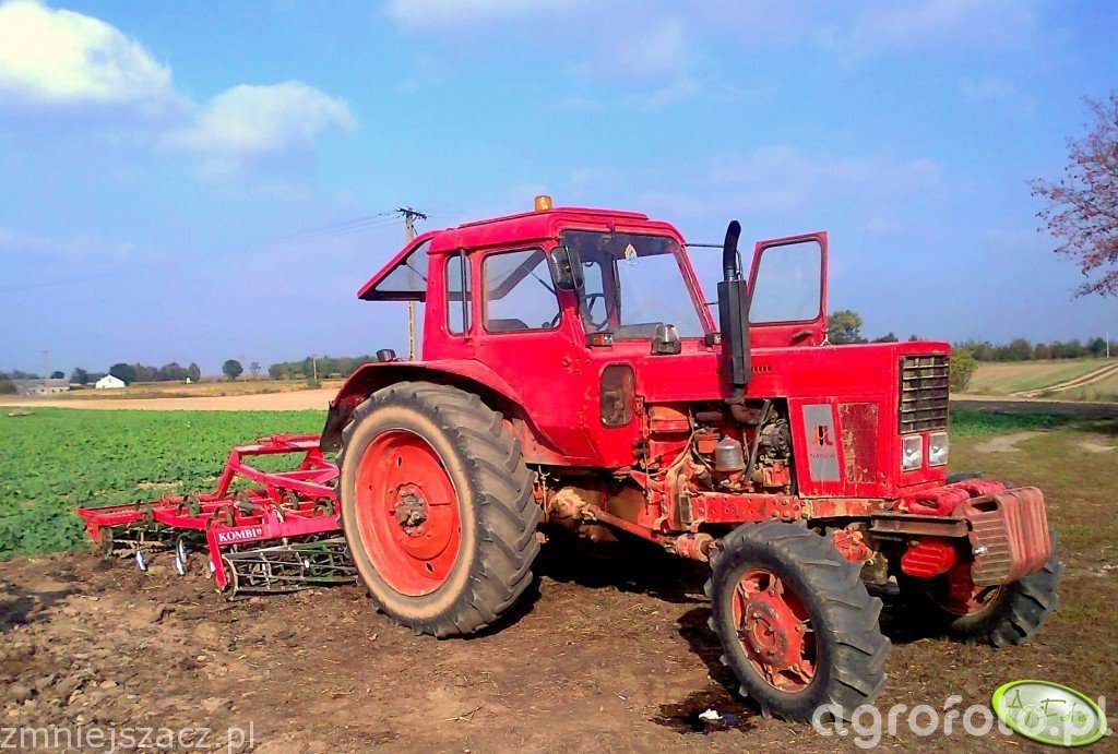 Fotografia traktor Mtz 82 + Unia Kombi #344216 - Galeria rolnicza agrofoto
