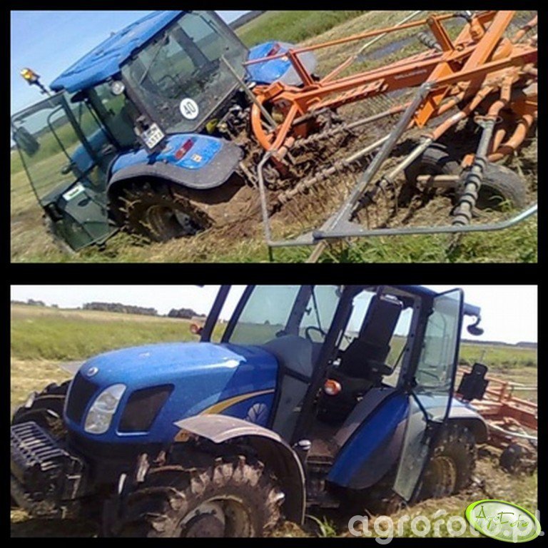 Fotografia ciagnik New Holland T5050 i Gallignani #224928 - Galeria rolnicza agrofoto