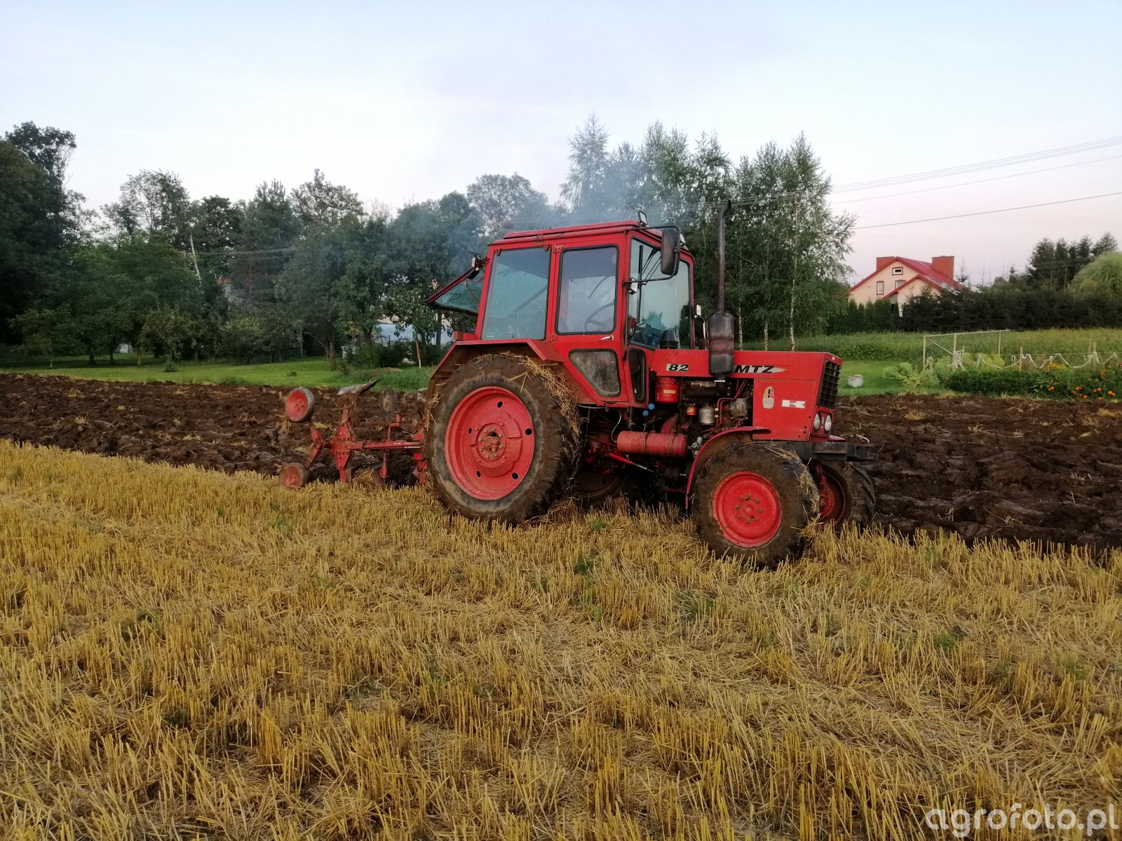 Fotografia traktor Mtz 82 & Krone #804599 - Galeria rolnicza agrofoto