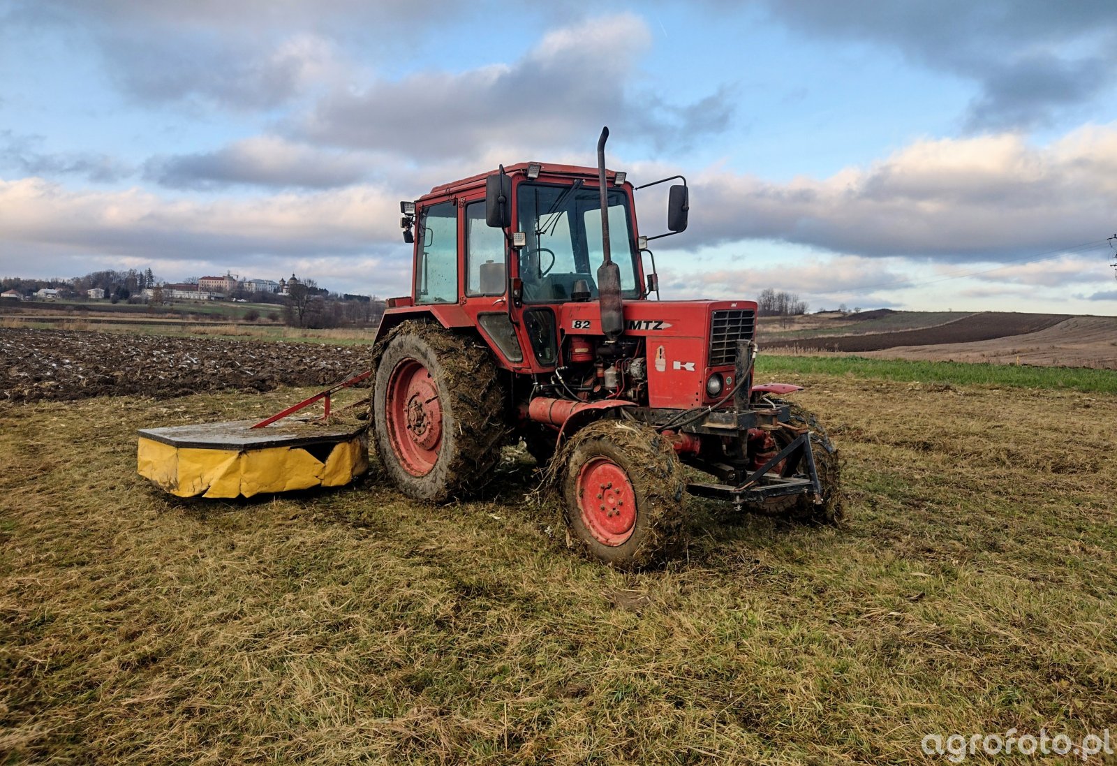 Obraz traktor Mtz 82 & Kosiarka rotacyjna id:822066 - Galeria rolnicza ...